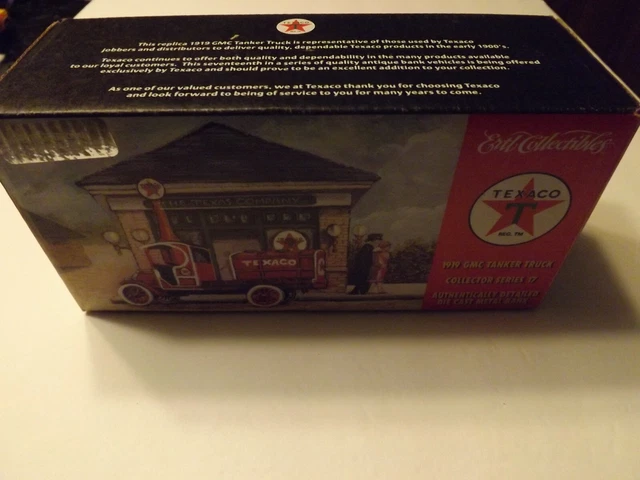 TEXACO TRUCK ERTL die cast . New in box. 1919 Gmc Tanker Truck. 17th in ...