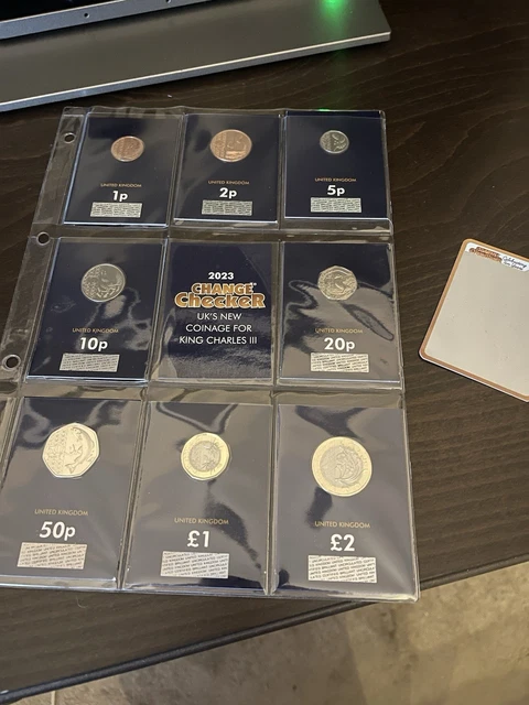 KING CHARLES III Definitive 8 Coin Set £2 £1 50p 20p 10p 5p 2p 1p, Rare ...