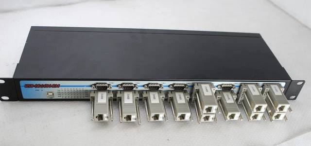 USC COOLGEAR USB-16COM-RM RS232 Serial Adapter USB-RS232 /w 11 adapters ...