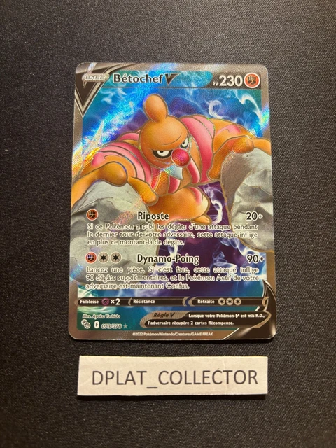 CARTE POKÉMON BÉTOCHEF V Full art FA 073/078 Pokémon GO EB10.5 EUR 1,00 - PicClick FR