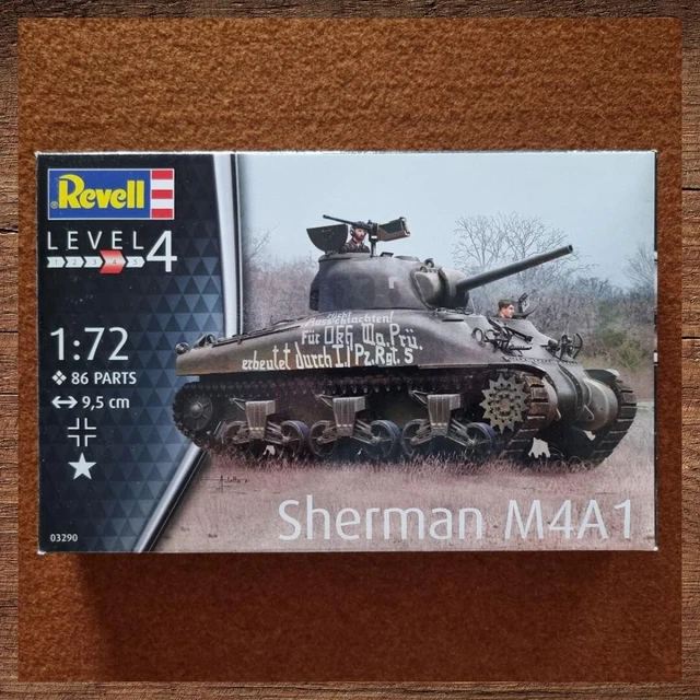 REVELL 03290 SHERMAN M4A1 1/72 Panzer Kampfpanzer Modell Bausatz US ...