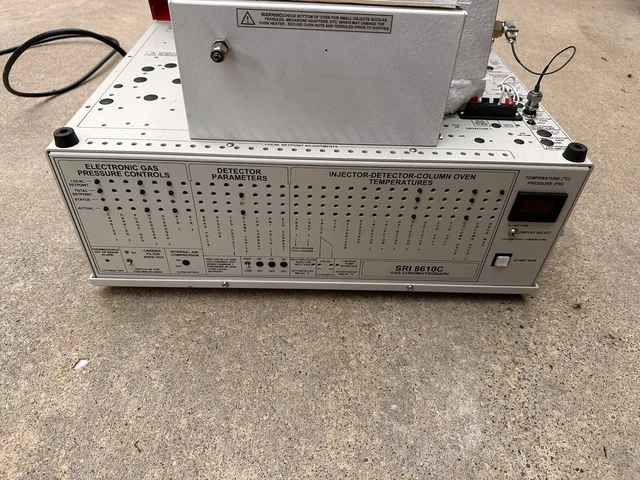 SRI 8610C GC Gas Chromatograph Air Hydrogen Single Oven Fid Detector ...