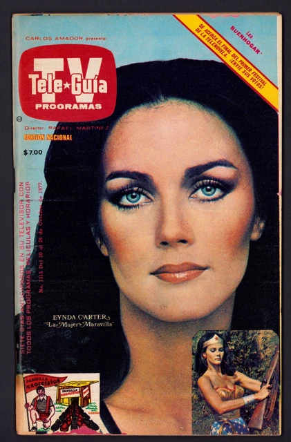 LYNDA CARTER ORIGINAL 1970s TV GUIDE Magazine Pretty Wonder Woman ...