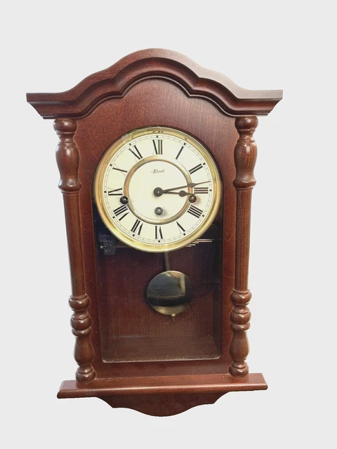 HERMLE PENDULUM WALL Clock with Westminster Chimes - Working With Key £ ...