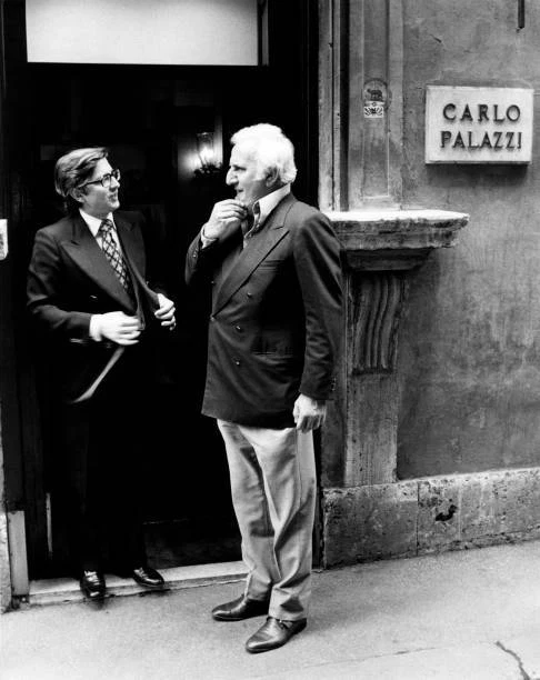 ITALIAN ACTOR, SCRIPTWRITER and director Adolfo Celi talking with ... ITALIAN ACTOR, SCRIPTWRITER and director Adolfo Celi talking with ...
