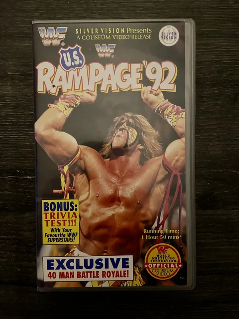 WWF RAMPAGE '92 Wrestling Coliseum Video Tape VHS Titan Sports £6.99 ...