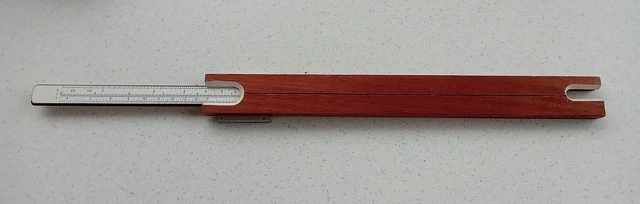 VINTAGE BRITISH MADE Engineering Sliding Ruler A C Thornton Ltd (P I C ...