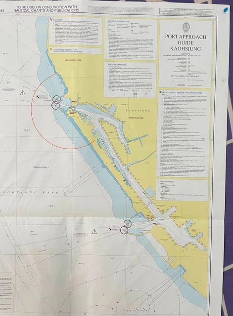 AMIRAUTÉ 8053 PORT Approach Guide Kaohsiung Carte Chart Maritime Genius ...