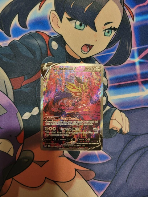POKÉMON TCG ZAMAZENTA V Crown Zenith: Galarian Gallery GG54/GG70 Holo ...