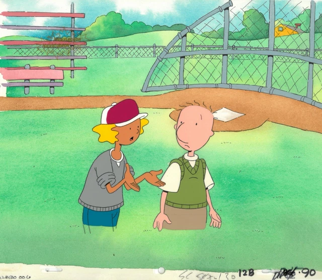 DOUG FUNNIE ORIGINAL 1990's Production Cel Nickelodeon Animation Art ...