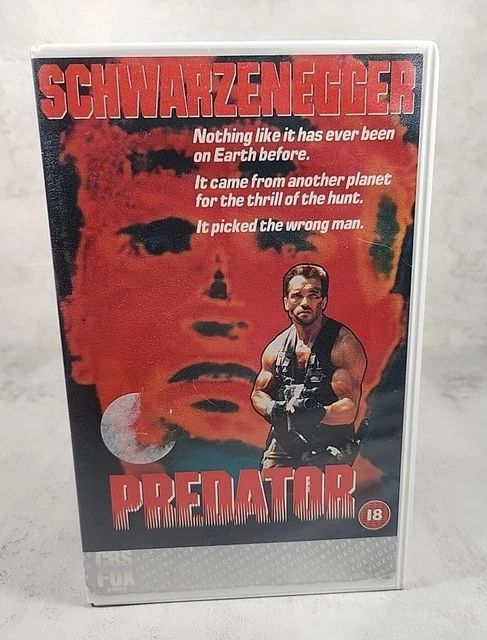 PREDATOR CBS/FOX UK VHS BIG BOX VIDEO 1988 ex rental Schwarzenegger £49 ...