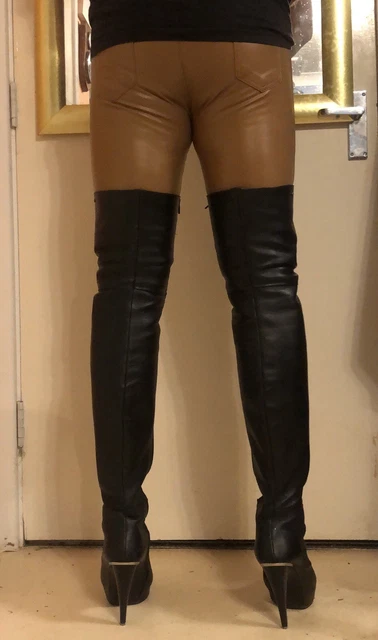 FERNANDO BERLIN MODEL 318 Leather Stiletto Thigh Boots UK8 £409.60 ...