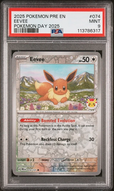 2025 POKEMON PRE En-Prismatic Evolutions Pokemon Day 2025 #074 Eevee ...