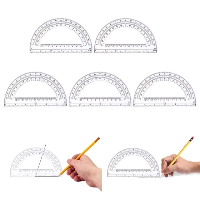 180 DEGREES PROTRACTORS Measuring Protractors for Student Drafting Drawing £4.98 - PicClick UK