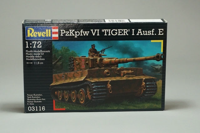 REVELL 03116 KIT de Construction Modèle Pzkpfw VI Tiger I Modèle E 1:72 ...