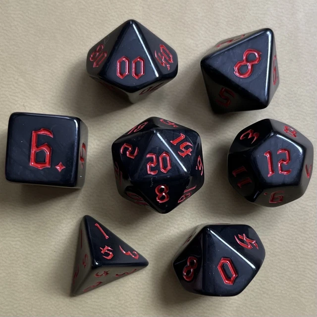 SET DI DADI dungeons and dragons del castello dei vampiri dadi/DND EUR ...