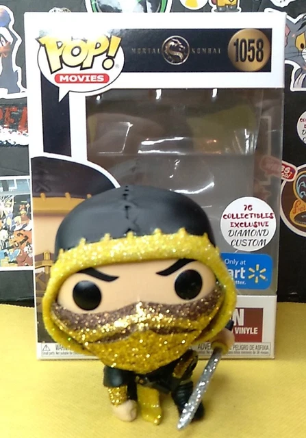 FUNKO POP! FILM (DIAMANTE) Mortal Kombat Scorpion #1058 RARO VHTF EUR ...