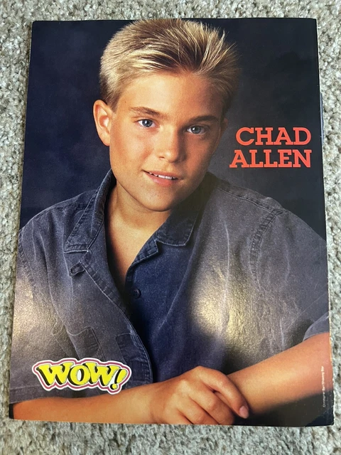RARE YOUNG 90S CHAD ALLEN ACTOR Blue eyes WOW Magazine Clippings PINUP ...