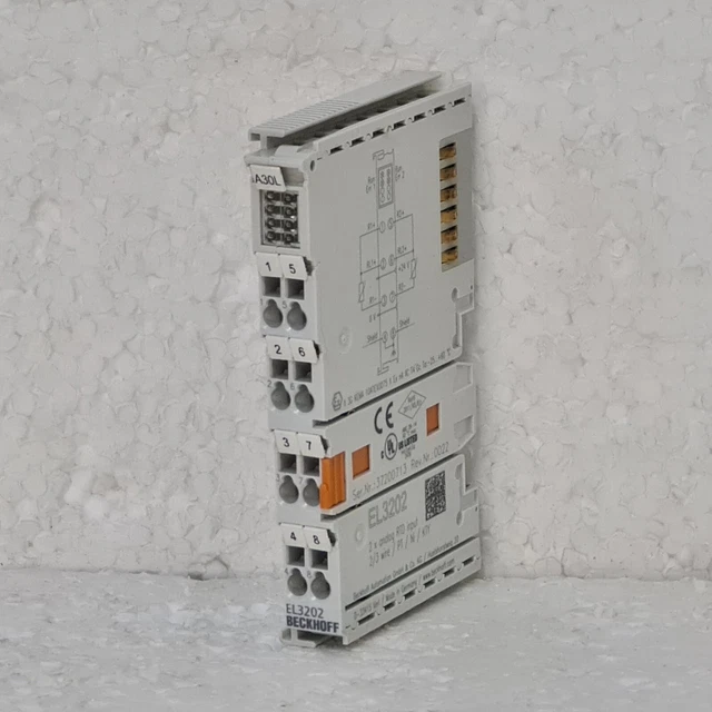 BECKHOFF EL3202 ETHERCAT-KLEMME 2-Kanal Analog Eingangstemperatur, RTD ...