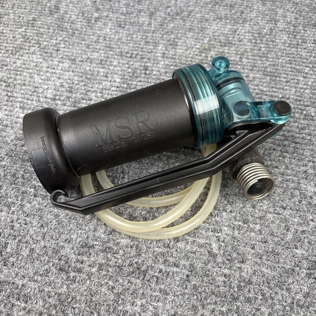 MSR MINIWORKS EX Water Filter Pump Action Portable Camping Hiking Water ...