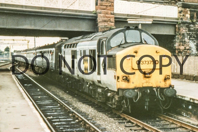 UK DIESEL TRAIN Railway Photograph Of Class 37 37375 Loco. Rm37-1086 £1 ...