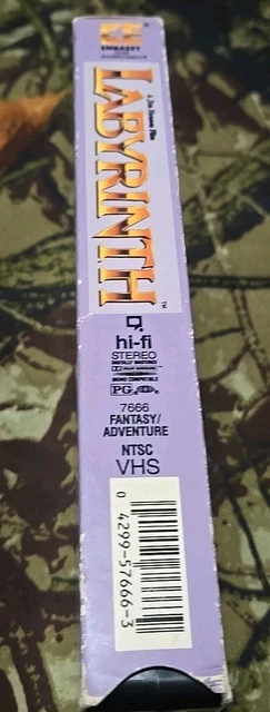 LABYRINTH VHS 1986 David Bowie Fantasy Sci-fi Jim Henson Nelson Tested ...