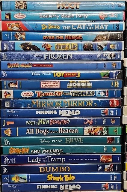 WHOLESALE LOT 100+ DVDs Kids & Family Children's Baby Pixar Disney Elmo ...