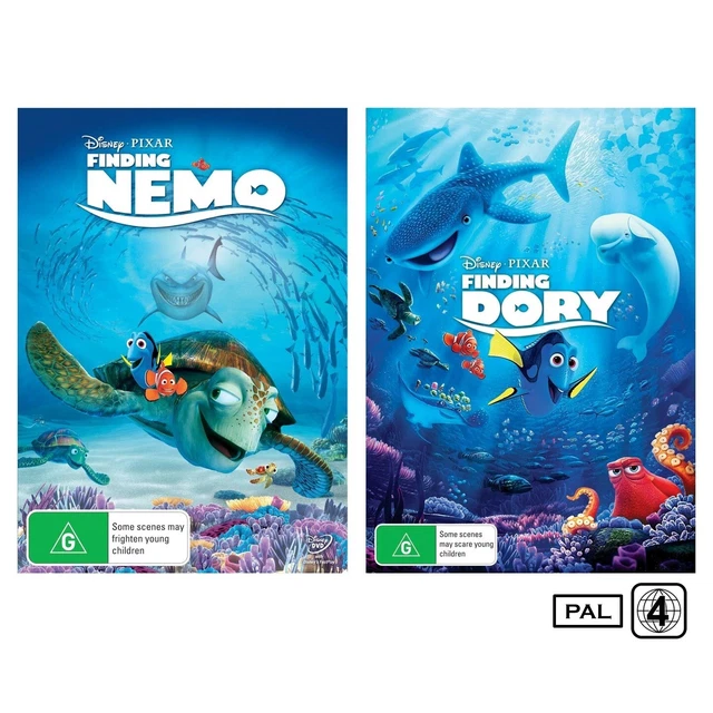 FINDING NEMO + Finding Dory (DVD Collection, 2-Disc) PAL Region 4 ...