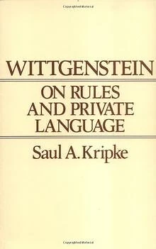 WITTGENSTEIN RULES AND Private Language de Kripke, Saul | Livre | état ...