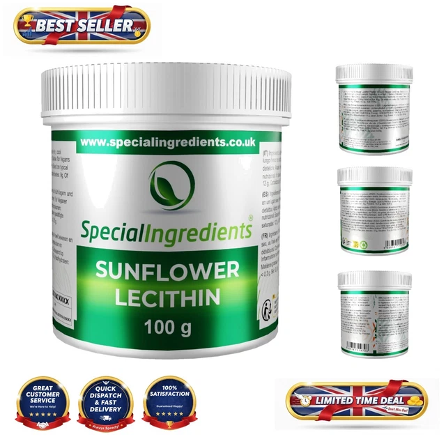 100G SUNFLOWER Lecithin Powder - Ideal Emulsifier for Culinary ...