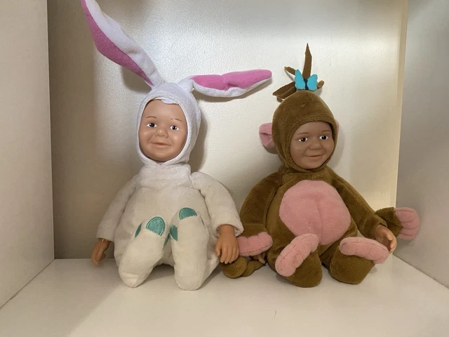 2 X BABY Jake CBeebies Soft Plush Dolls - Monkey and Bunny £16.32 ...