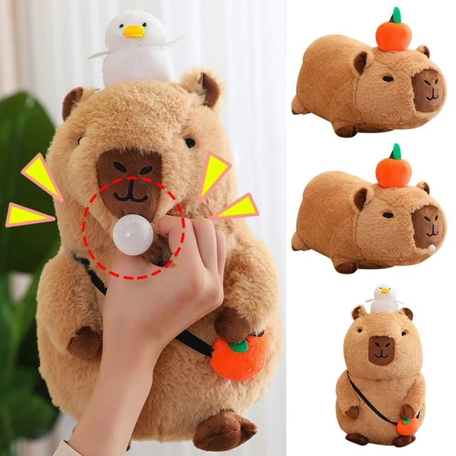 FLUFFY CAPYBARA PLUSH Animal Soft Simulation Capybara Gift Kids £9.30 ...