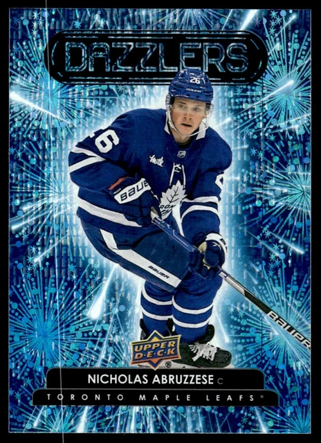 NICHOLAS ABRUZZESE ROOKIE Blue 2022-23 Upper Deck #234 Toronto Maple ...