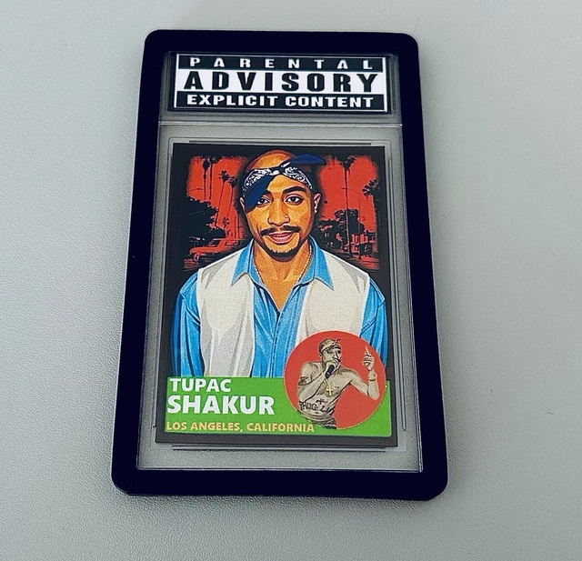 TUPAC SHAKUR TRADING Card Custom Slab 2PAC Thug Life Rap Music Karte ...