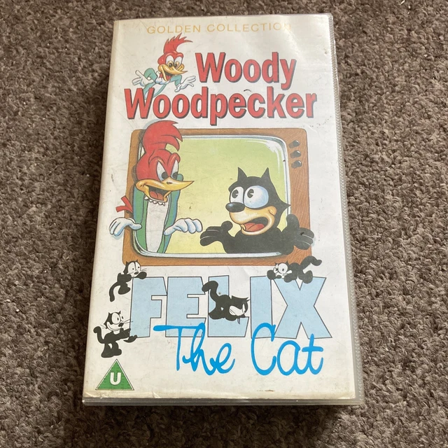 WOODY WOODPECKER & Felix The Cat VHS Video Cassette - Golden Collection ...