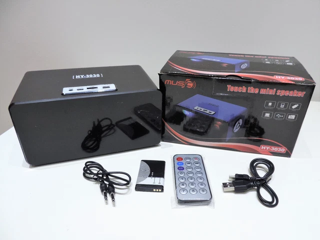 MUSIKBOX MP3 PLAYER Radio Aux Micro-SD Disco LED Lautsprecher mit ...