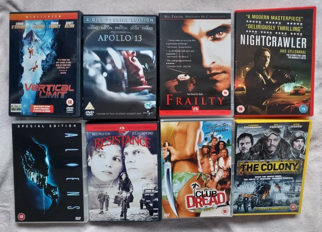 RESISTANCE FRAILTY COLONY Apollo 13 Club Dread Aliens Bill Paxton 8 Dvd ...