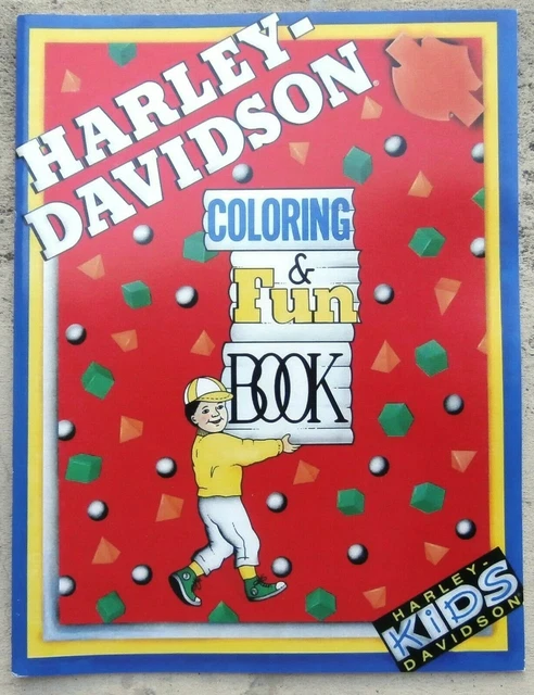 HARLEY DAVIDSON RARE Coloring & Fun Book album à colorier en direct de ...