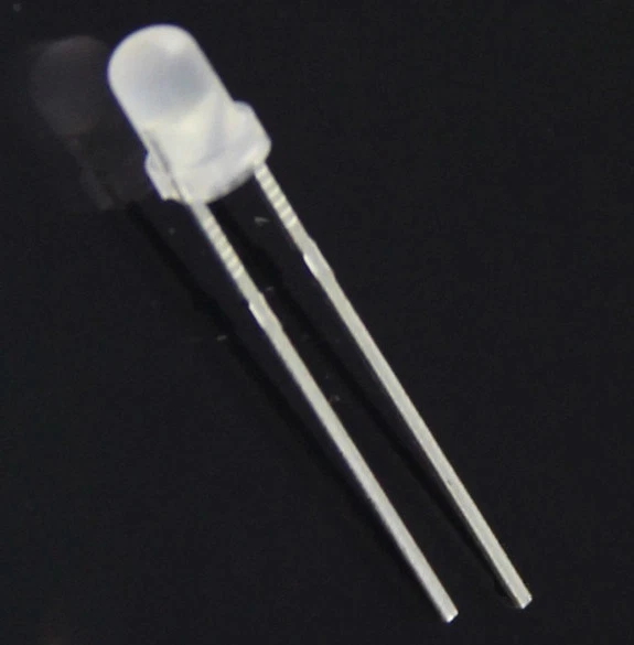 100PCS LED DIFFUSED Milk white F3 3MM WHITE LIGHT Super Bright Bulb ...