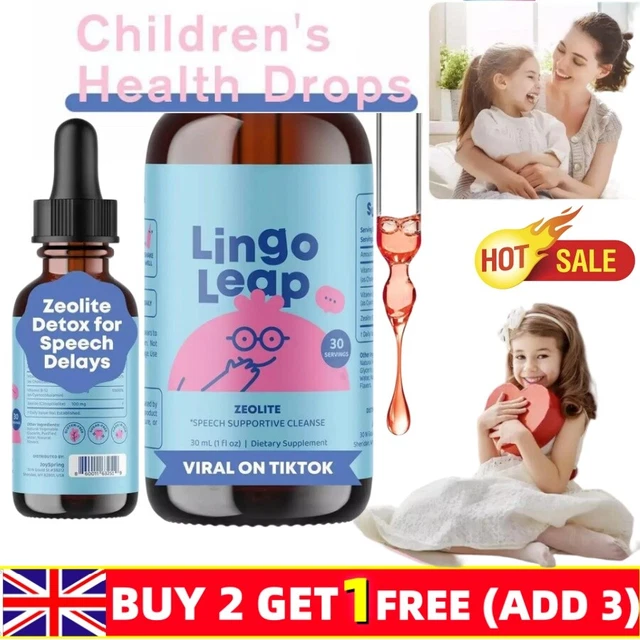 LINGO LEAP CHILDREN'S Drops - Zeolite Detox for Speech Delays Therapy ...