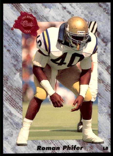 1991 CLASSIQUE DRAFT Picks Roman Phifer Rc Los Angeles Rams #127 EUR 1 ...