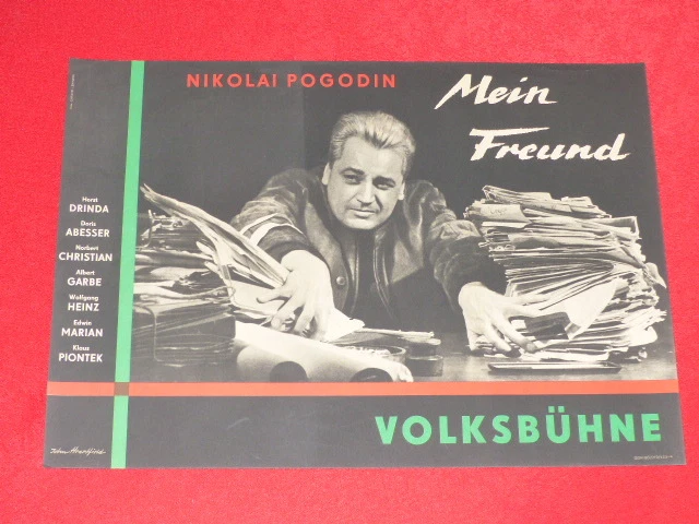 [COLL.R-JEAN MÜHLE ART Xx ] Plakat John Heartfield 1963 Pogodin ...