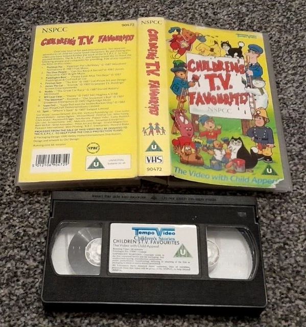 NSPCC CHILDREN'S TV Favourites Postman Pat Sam Spot Pal Vhs Video Kids ...