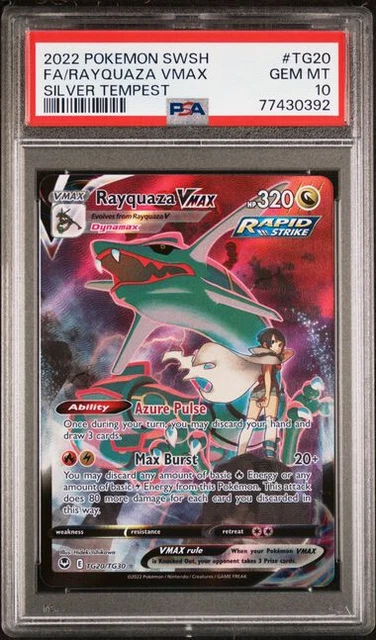 POKEMON SILVER TEMPEST - RAYQUAZA VMAX - TRAINER GALLERY - TG20/TG30 ...