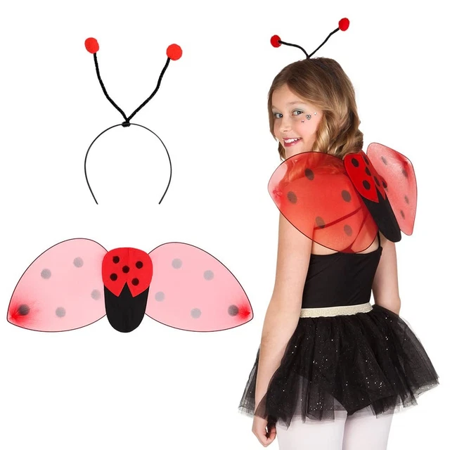 BOLAND 10102741 52853 Ladybird Headband and Wings Kit 25x63 cm Red ...