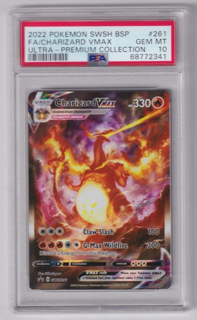 2022 POKEMON CHARIZARD Ultra Premium Collection VMAX #SWSH261 PSA 10 ...
