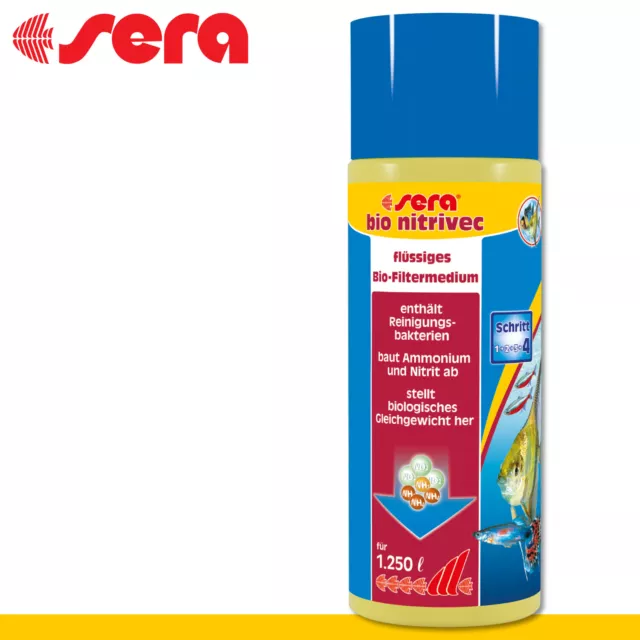 SERA 500 ML Bio Nitrivec Liquide Bio-Filtermedium Équilibre Aquarium ...