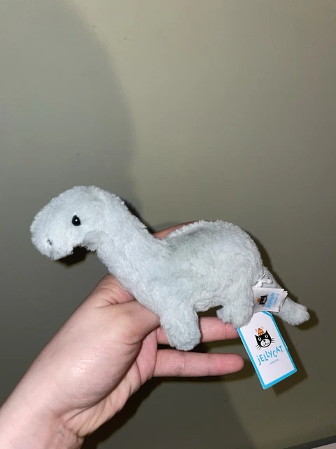 JELLYCAT PLUSH TINY Mini fossily brontosaurus DINOSAUR CUDDLY TOY SMALL ...