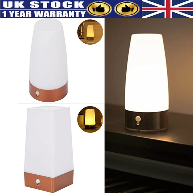 1/2PCS WIRELESS PIR Motion Sensor Lamp Hallway Table LED Night Light £9 ...