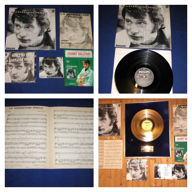 JOHNNY HALLYDAY-LOT SUR L'album''la Generation Perdue''de 1966-Vinyles ...